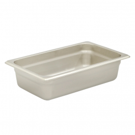 CRS Stainless Steel Steam Table Insert Pan Fourth Size 2½" Deep