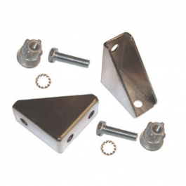 CRS N-PKBC EFI Shelving Post Kit Wall Mount Brackets Chrome